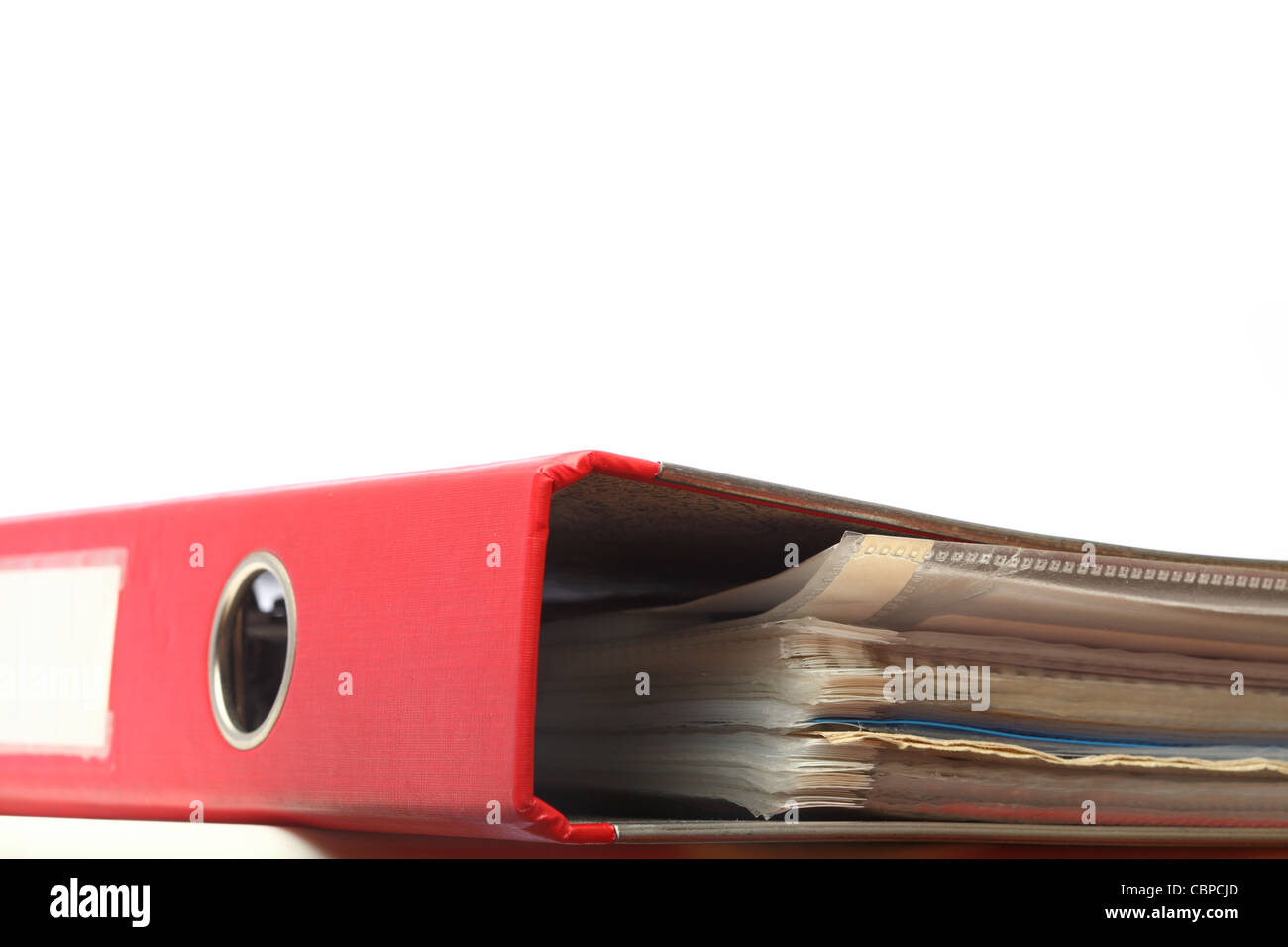 lock file Office folder on whitea background Stock Photo - Alamy