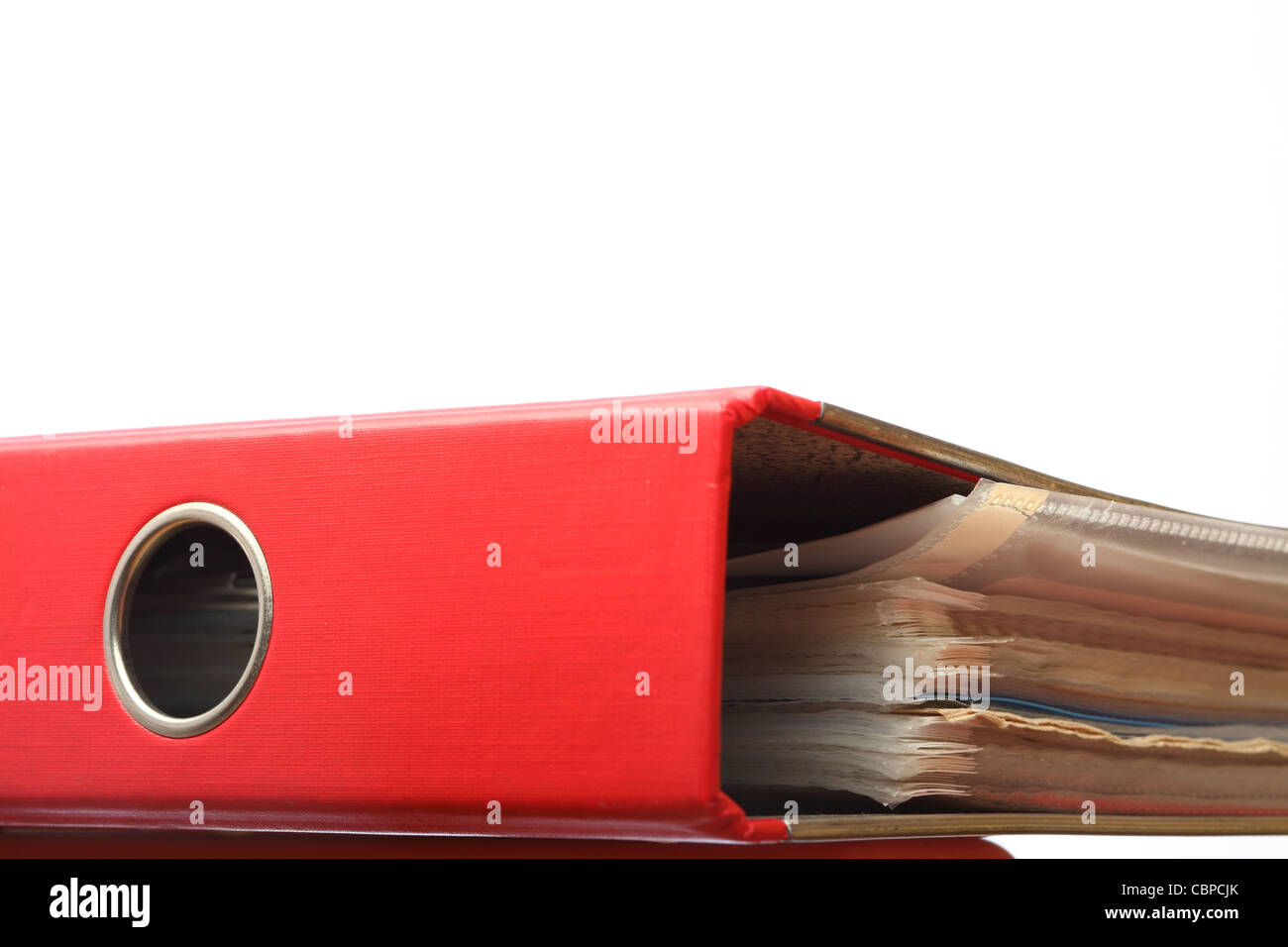 lock file Office folder on white background Stock Photo - Alamy