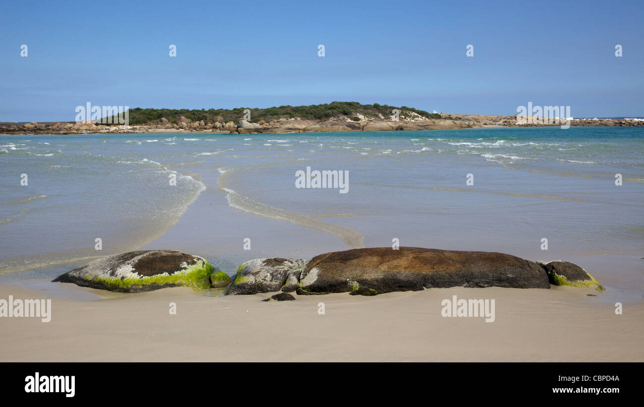 Currents converge at Madfish Bay in William Bay National Park, near the ...