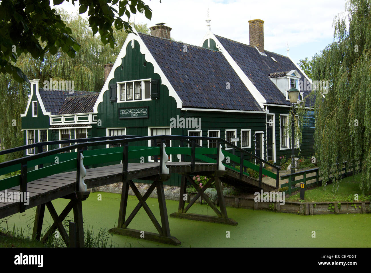A typical Dutch home at Zaanse Schans in the Netherlands Stock Photo ...