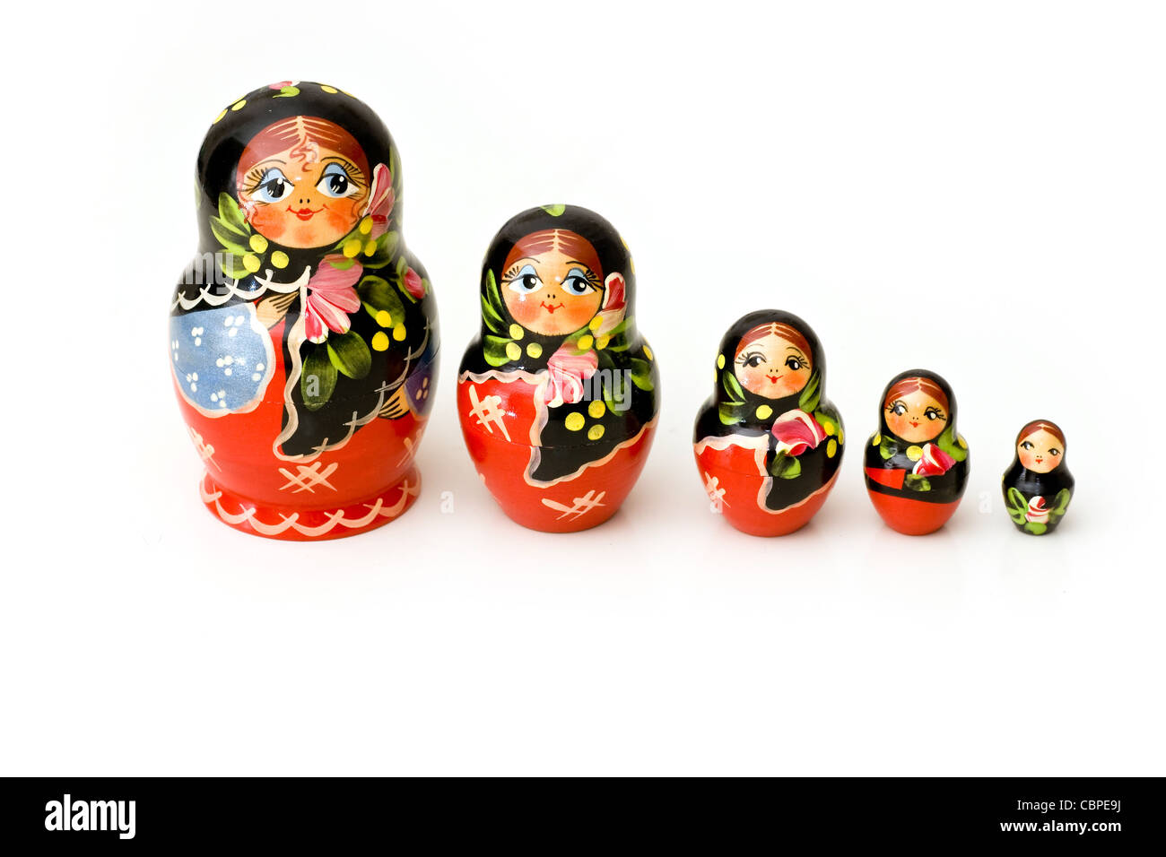 Babushka isolated on white Stock Photo - Alamy
