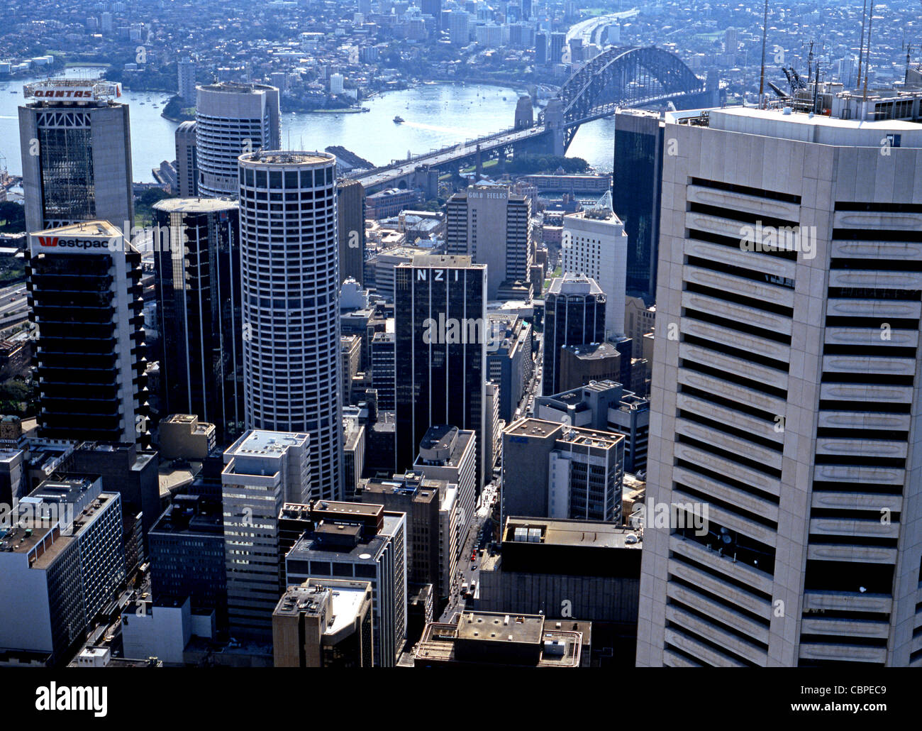City cenre view from Centre Point Tower, Sydney, New South Wales ...