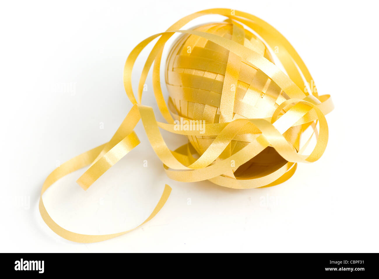 Golden gift wrap Stock Photo - Alamy