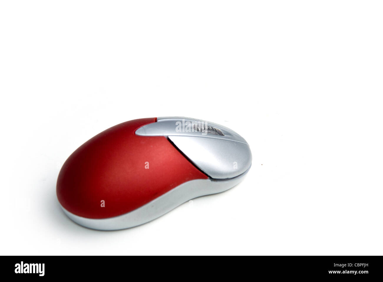 Red cordless mouse Stock Photo - Alamy