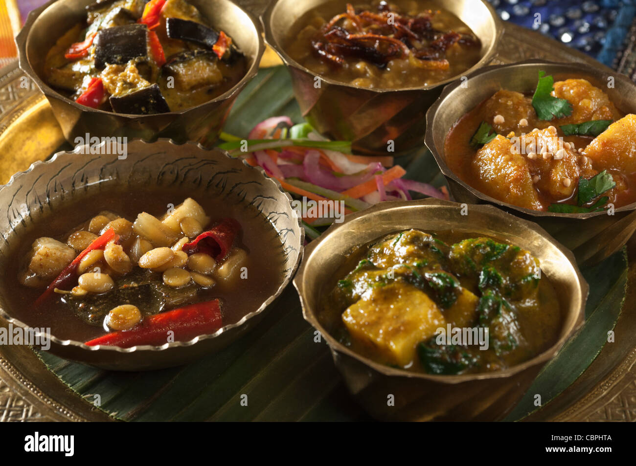 Thali meal India food Stock Photo - Alamy