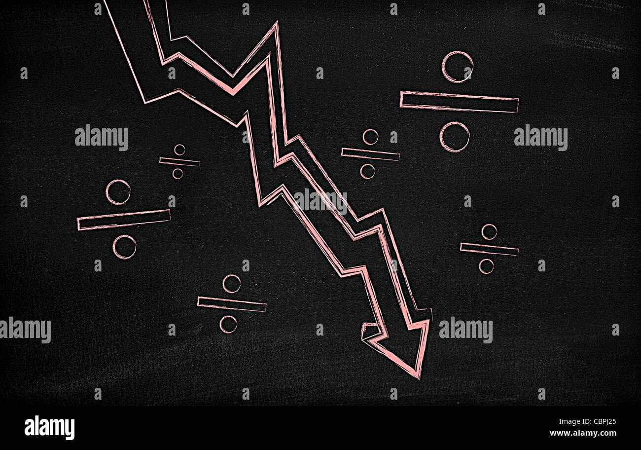 Stock market loss Stock Photo - Alamy