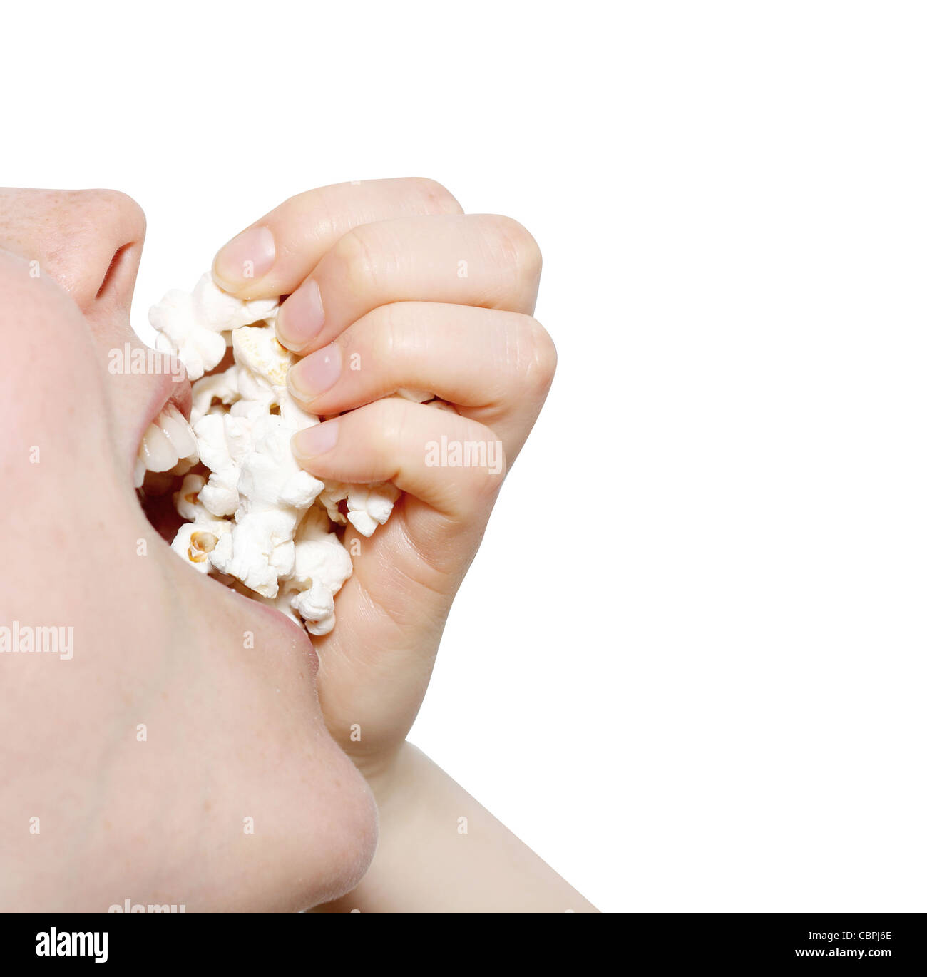 Female women teen girl popcorn hi-res stock photography and images - Alamy