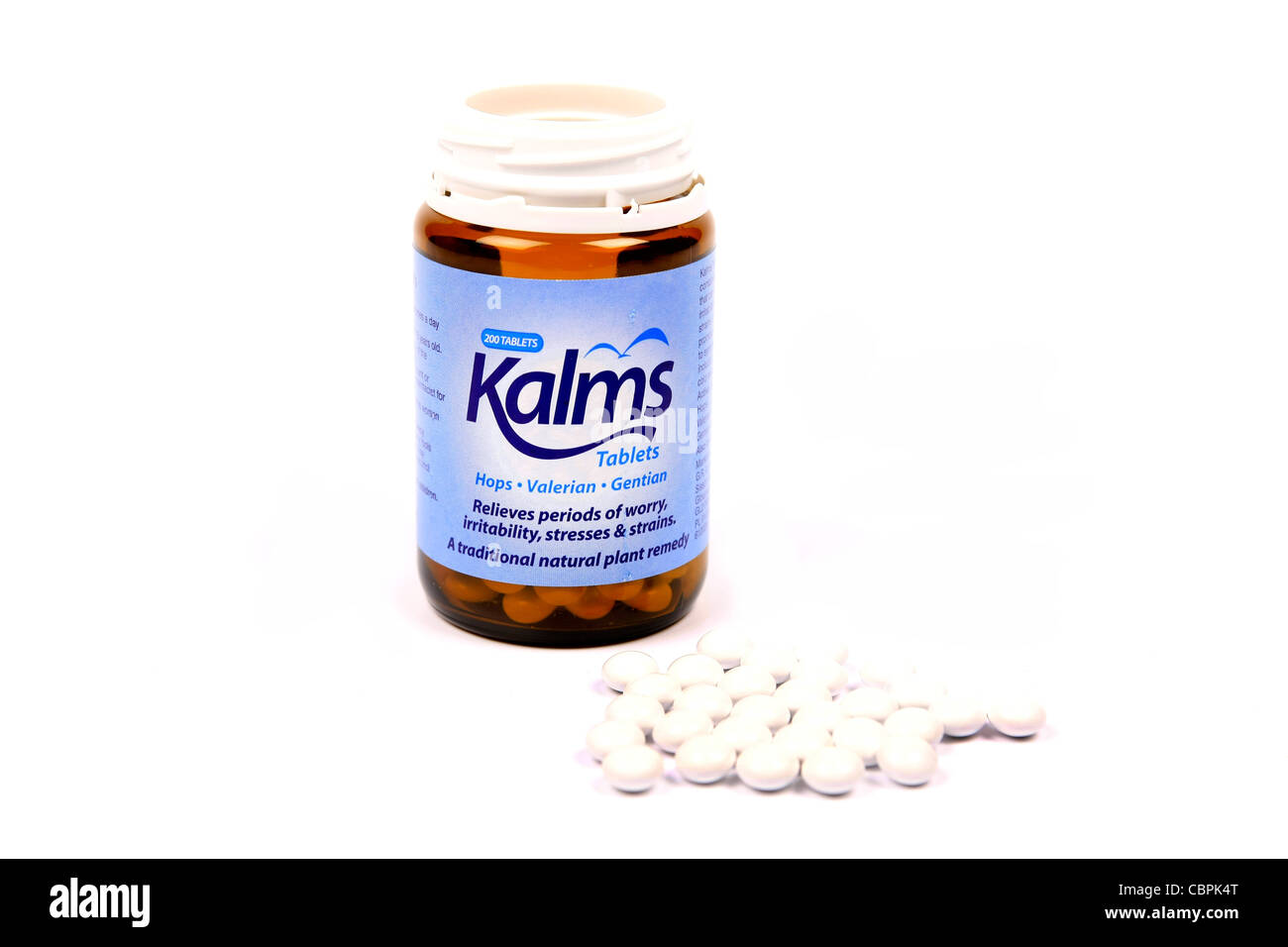 Kalms Tabelts - Herbal remedy for nervous tension Stock Photo - Alamy