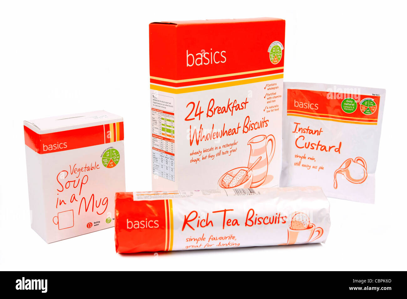 Cheap Basic foods on offer at a supermarket for families on low incomes ...