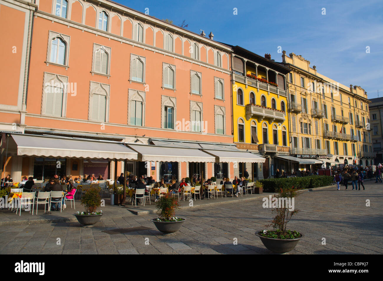 Piazza Cavour square Como town Lombardy region Italy Europe Stock Photo ...