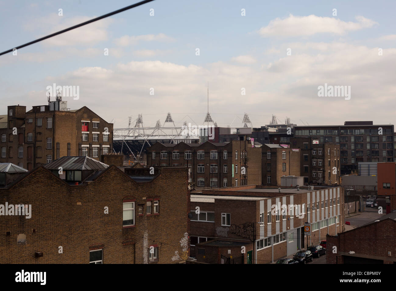The Olympic stadium viewed from Hackney Wick station Stock Photo - Alamy