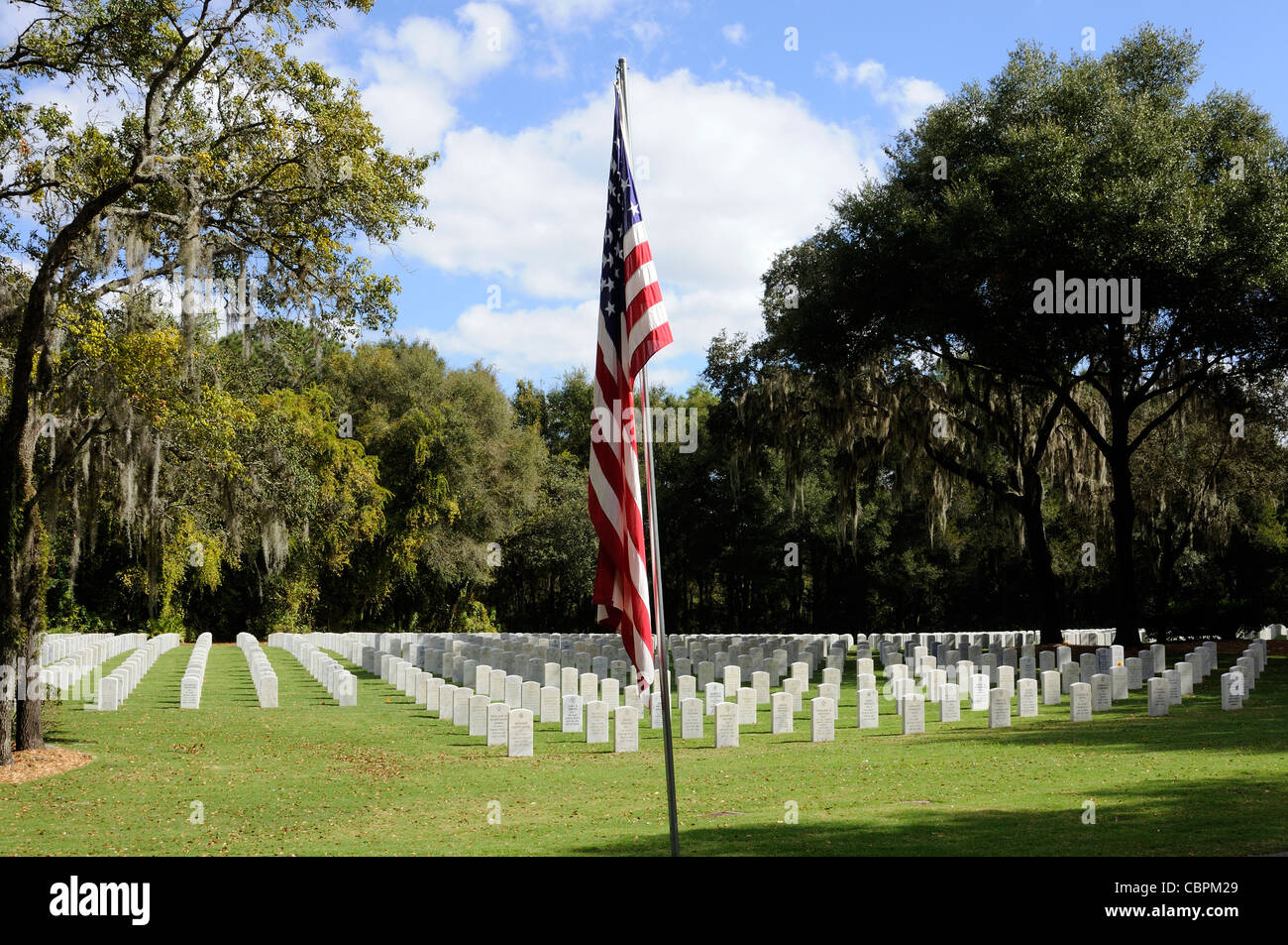 Florida National Cemetery in the Withlacoochee State Forest Florida USA ...