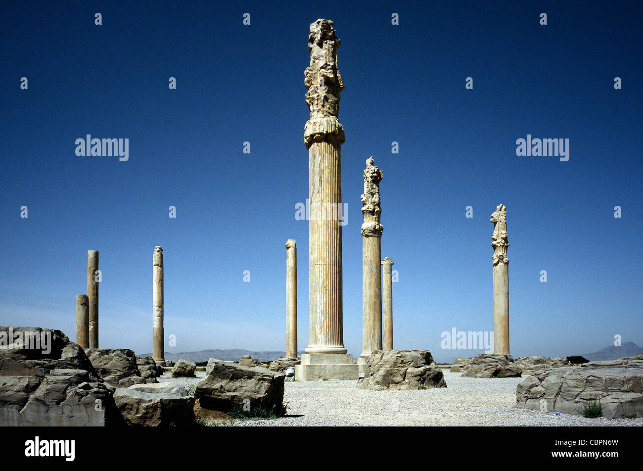 Remains of the Throne Hall (or Palace of the 100 Columns) at the ...