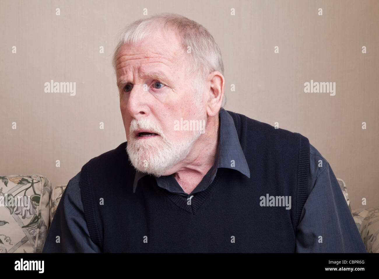 CONFUSED OLD MAN Stock Photo - Alamy