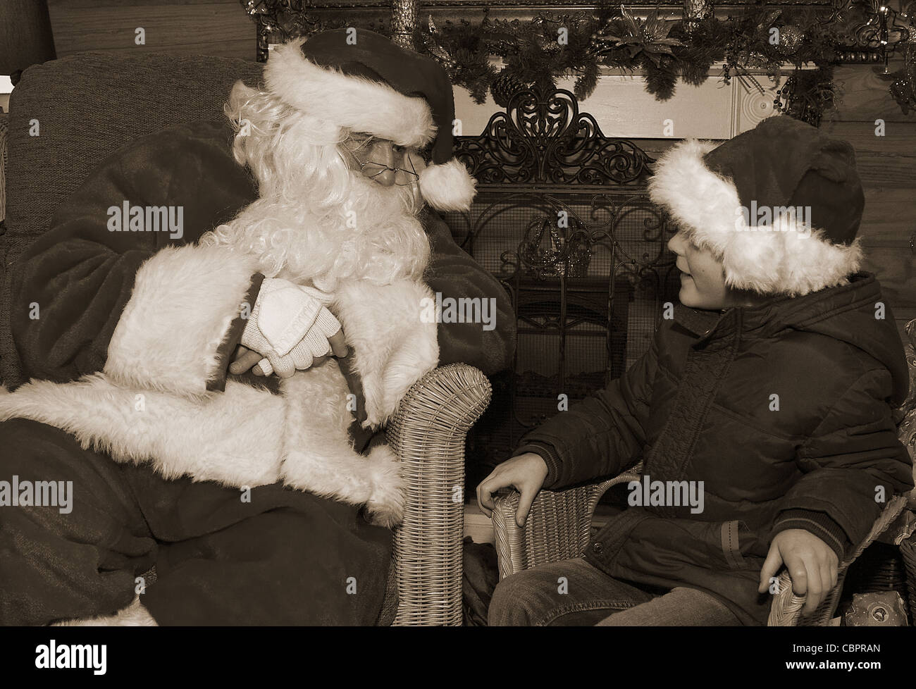 Father christmas cabin hi-res stock photography and images - Alamy