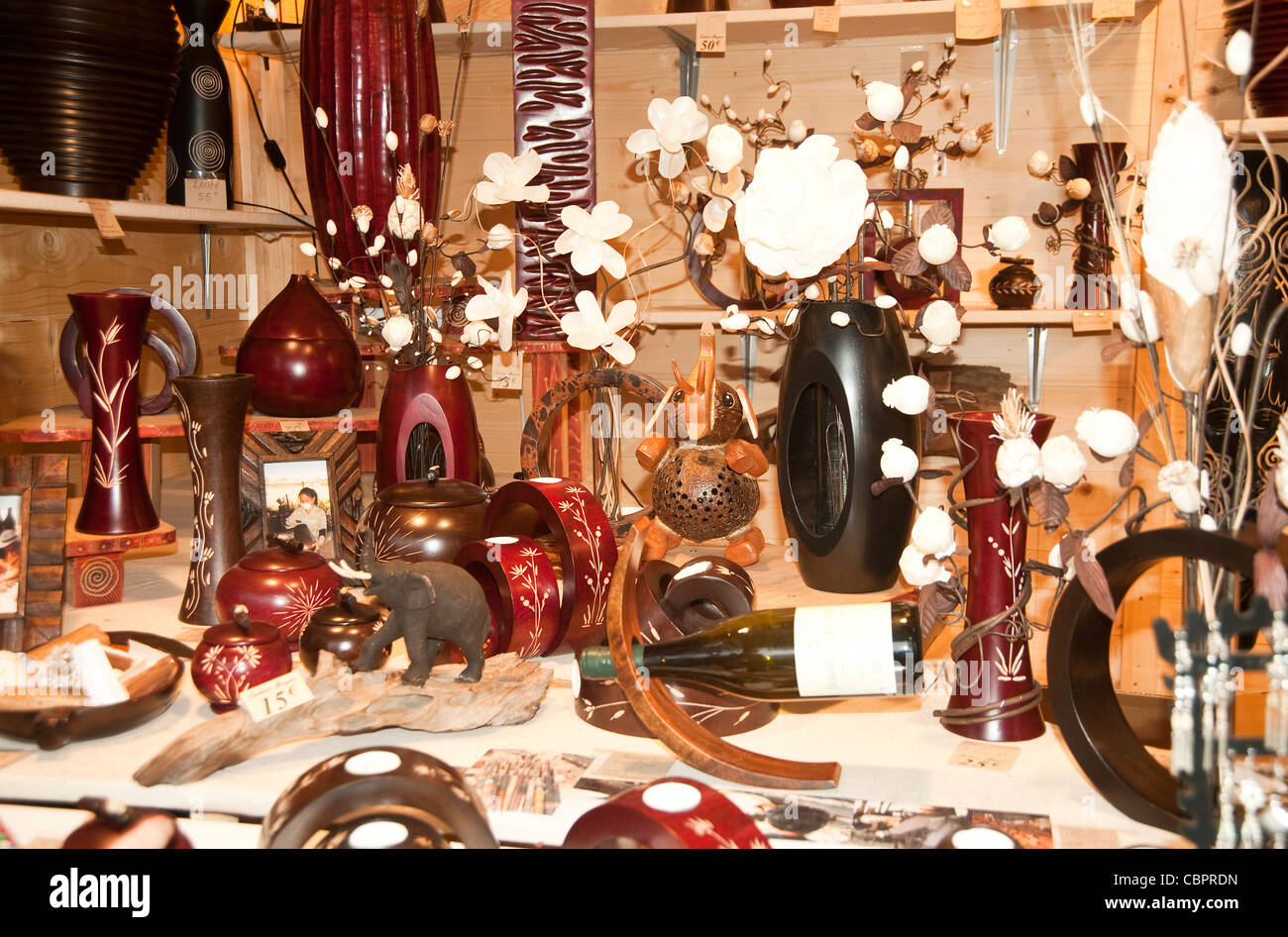 Paris, France - handcrafted crafts wooden wood Stock Photo - Alamy