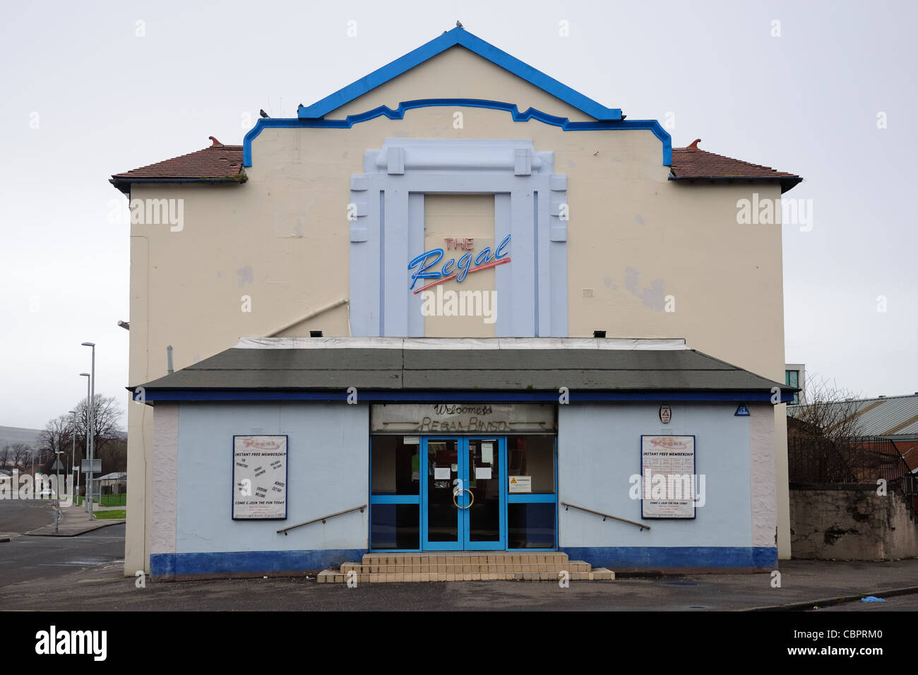 The Regal, art deco Bingo hall building in Renfrew, Scotland, UK ...