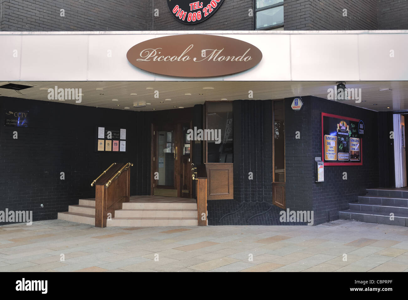 Front entrance to the award winning Piccolo Mondo Italian restaurant in ...