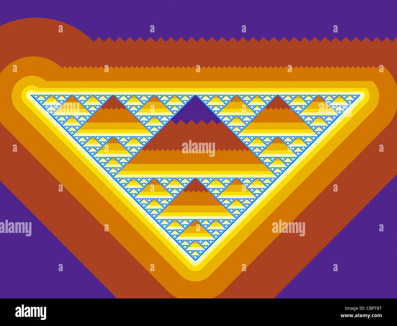 Abstract yellow triangles random hi-res stock photography and images ...