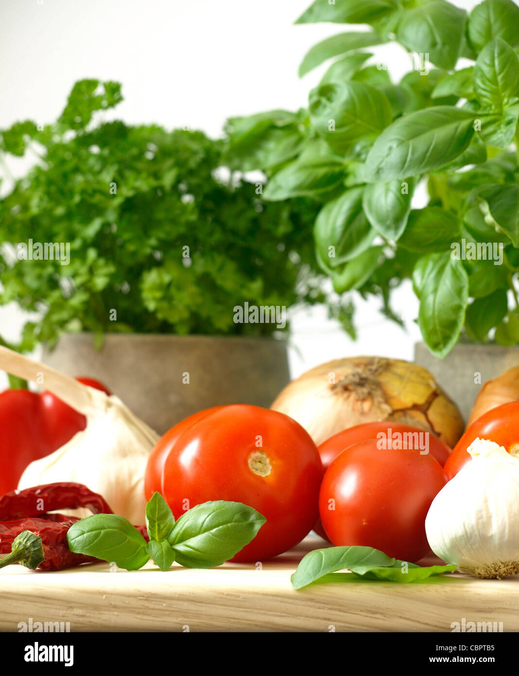 Italian food, healthy vegetables Stock Photo - Alamy