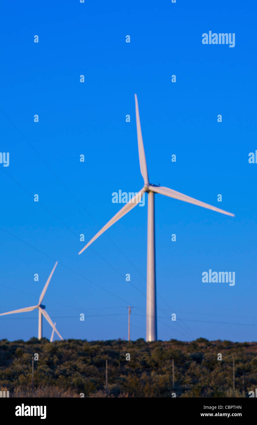 Wind Power in Pacific Northwest USA east of Seattle, Washington Stock ...