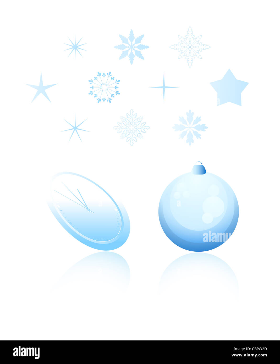 Collection Christmas holiday design elements Stock Photo - Alamy