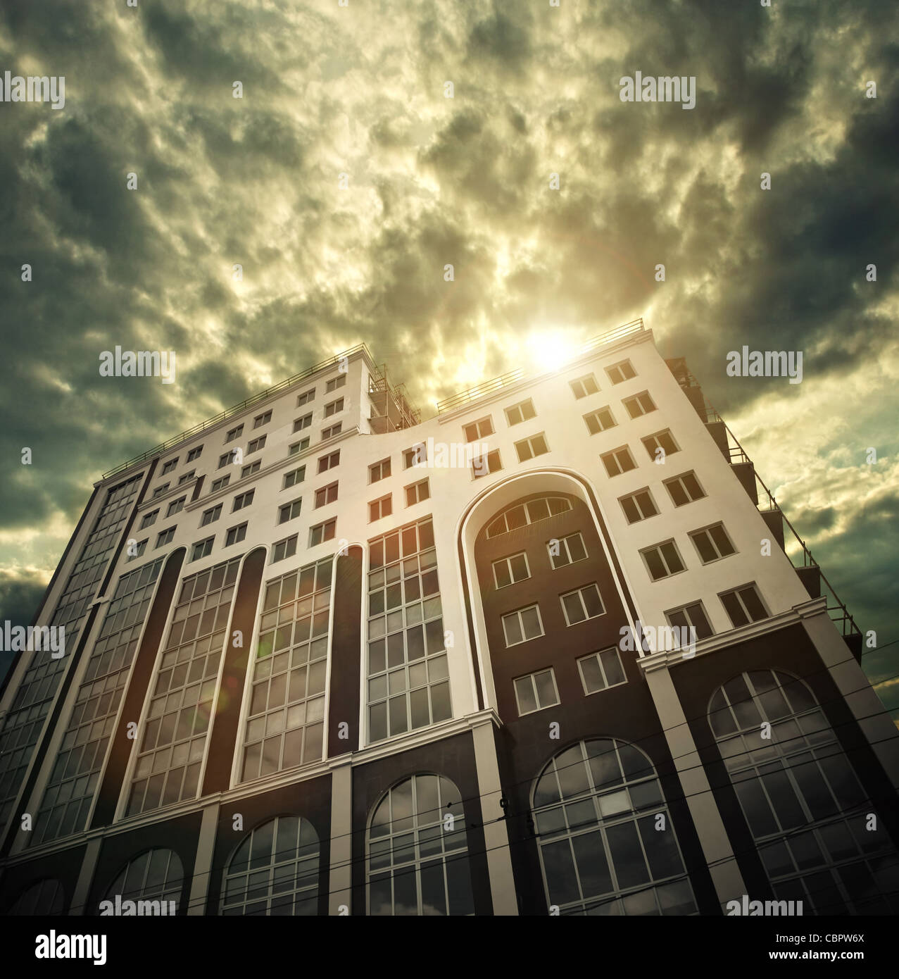 Building with big windows hi-res stock photography and images - Alamy
