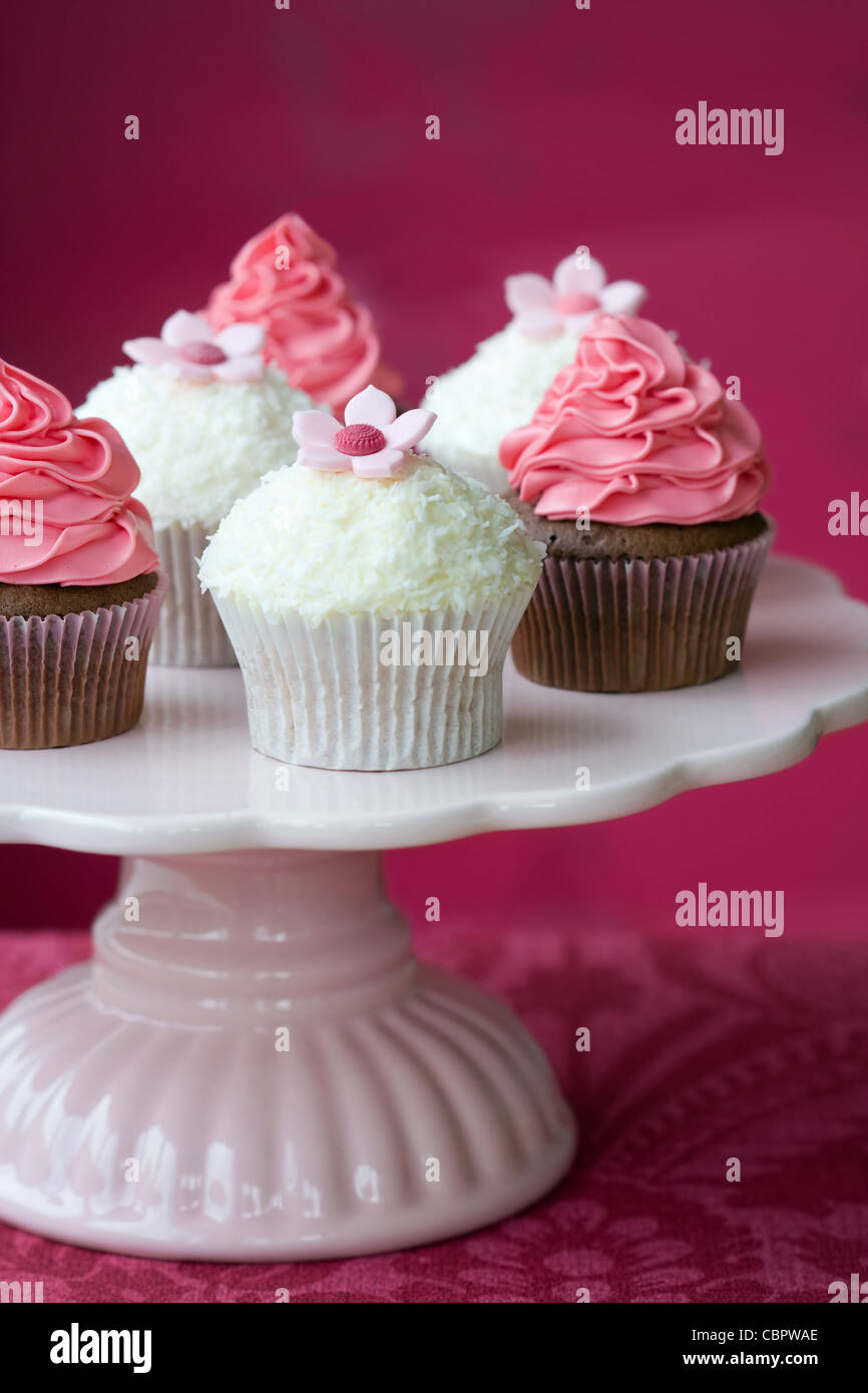 Coconut frosting cupcake hi-res stock photography and images - Alamy