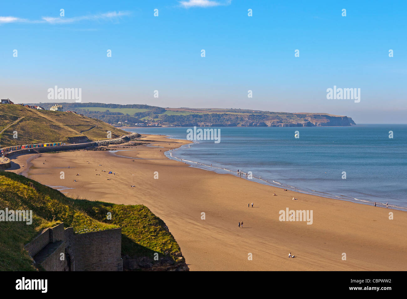 The West Cliff Beach at Whitby, North Yorkshire Stock Photo - Alamy