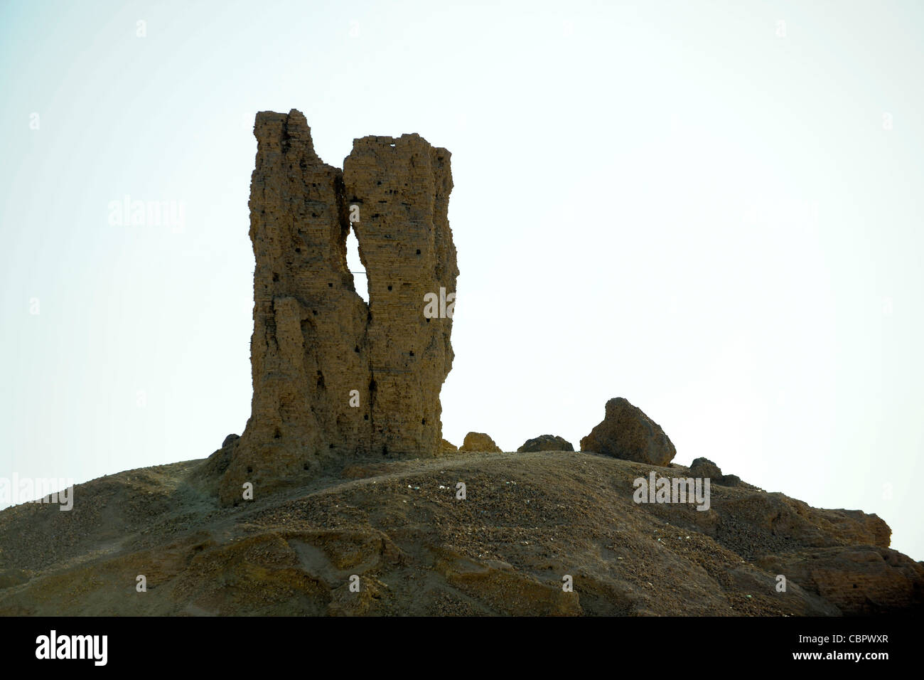 The remnants of an ancient temple at the birthplace of Abraham ...