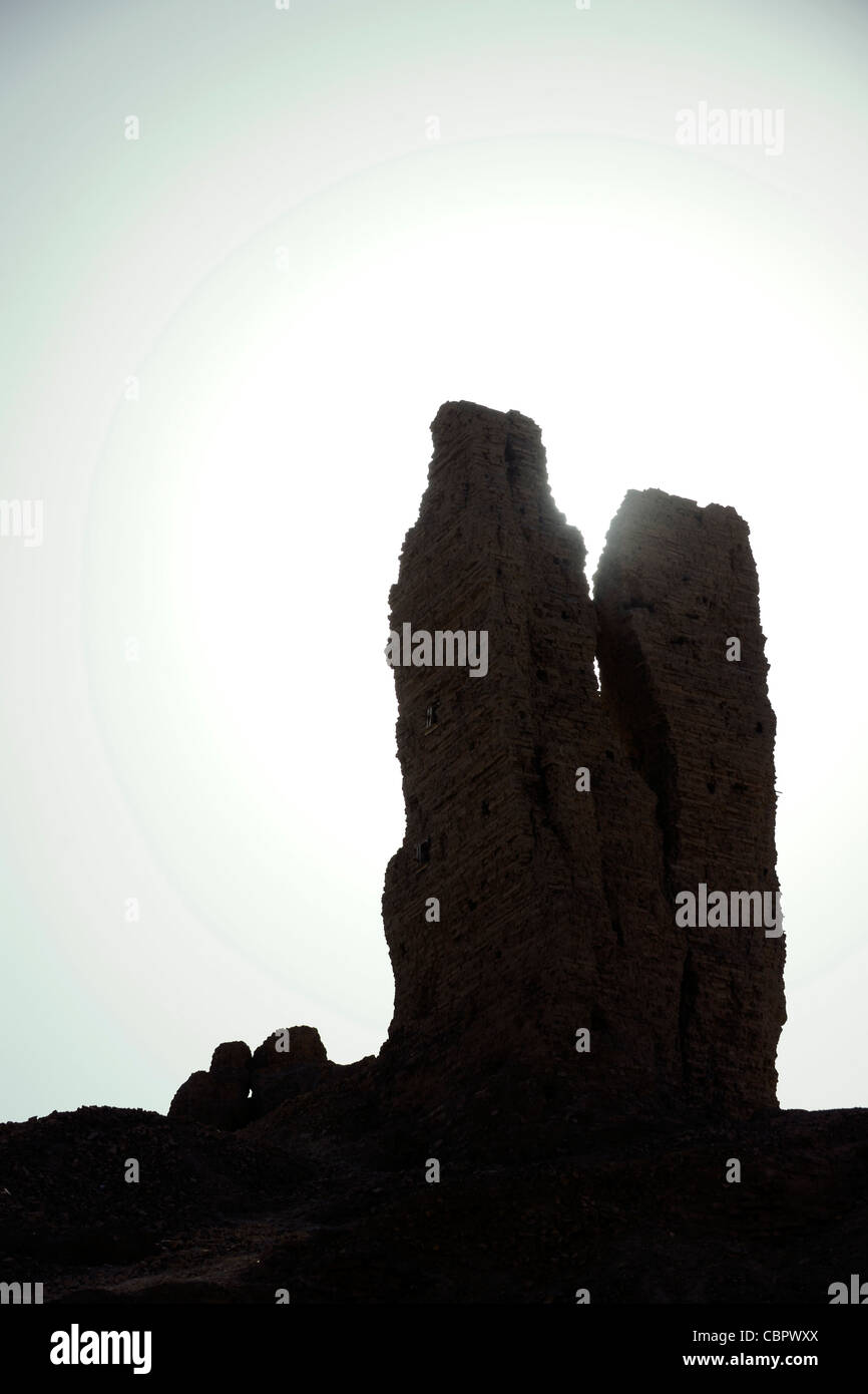 The remnants of an ancient temple at the birthplace of Abraham ...