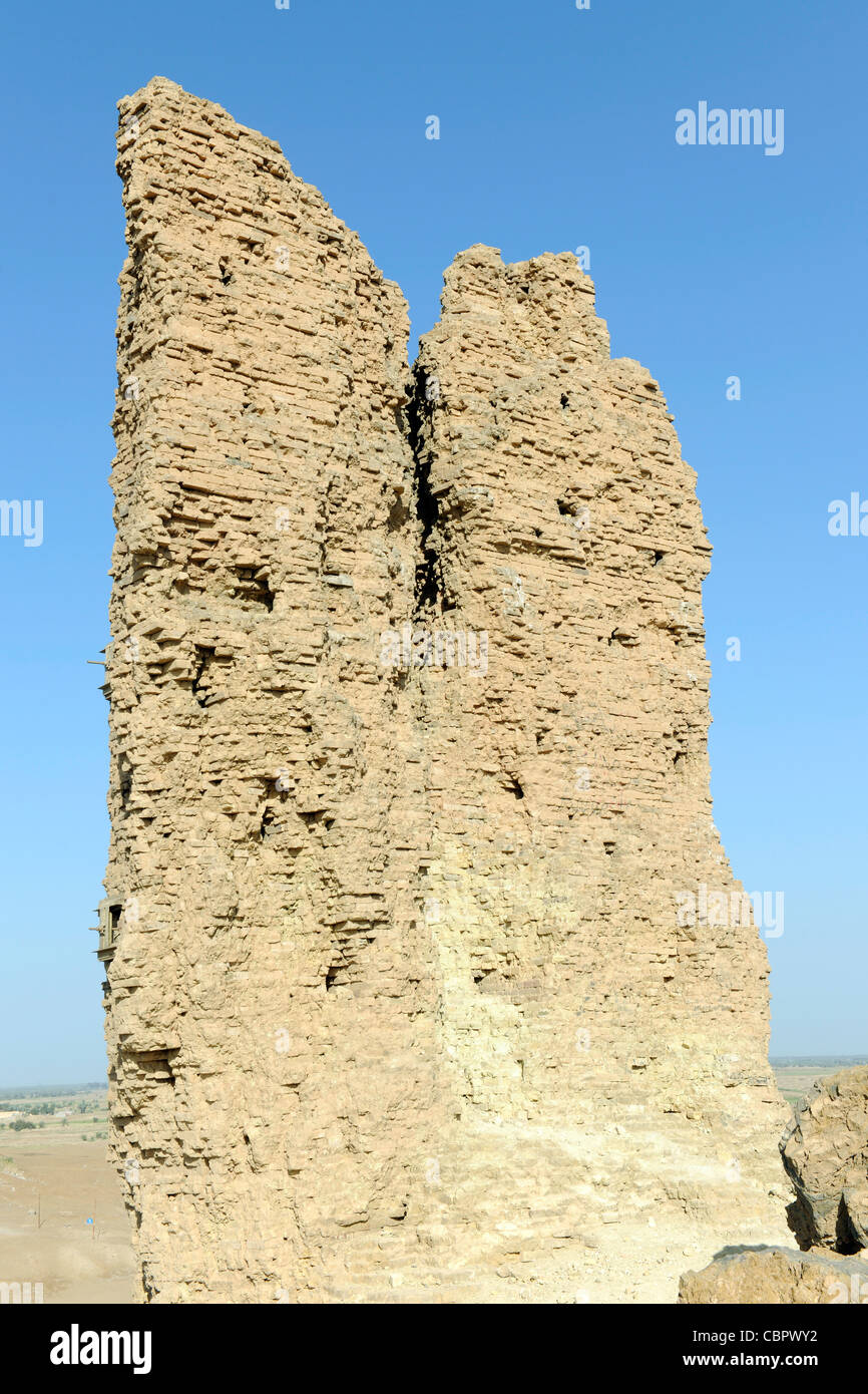 The remnants of an ancient temple at the birthplace of Abraham ...