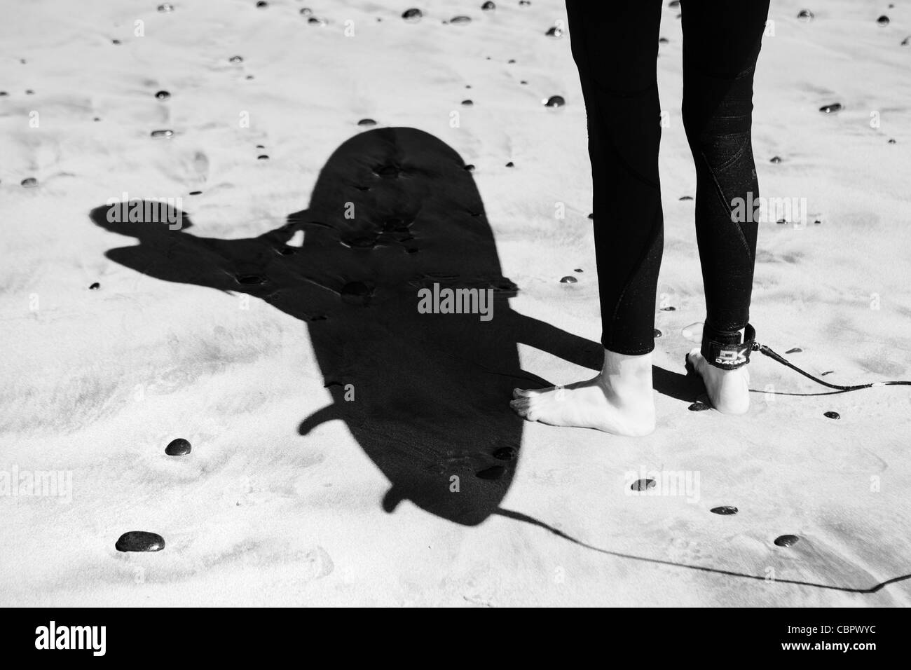 Surfer shadow hi-res stock photography and images - Alamy