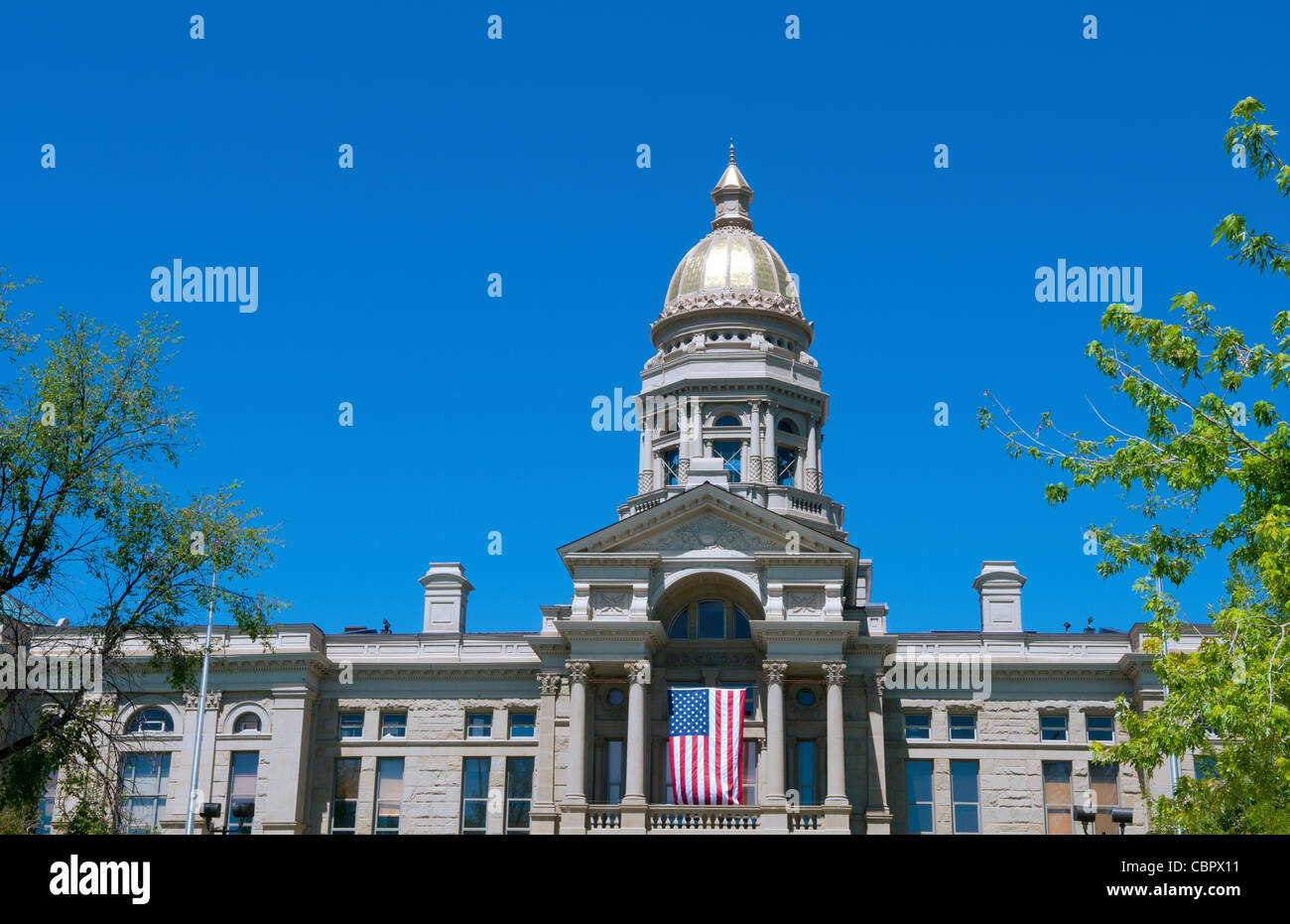 Capitol Building of Cheyenne Wyoming government dome State Capitol ...