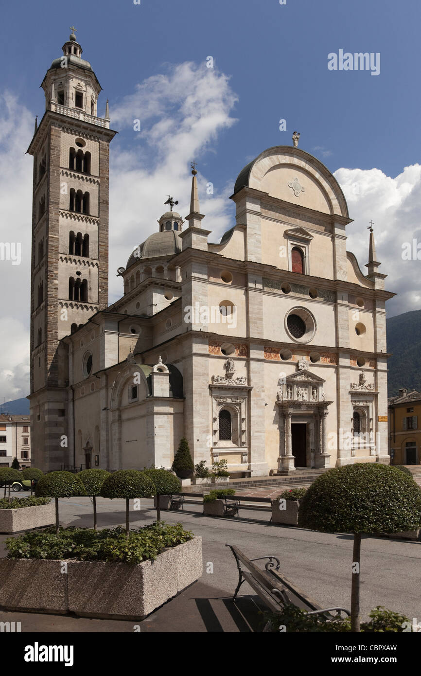 Santuario Madonna di Tirano Basilica, Tirano, Lombardy, Northern Italy ...