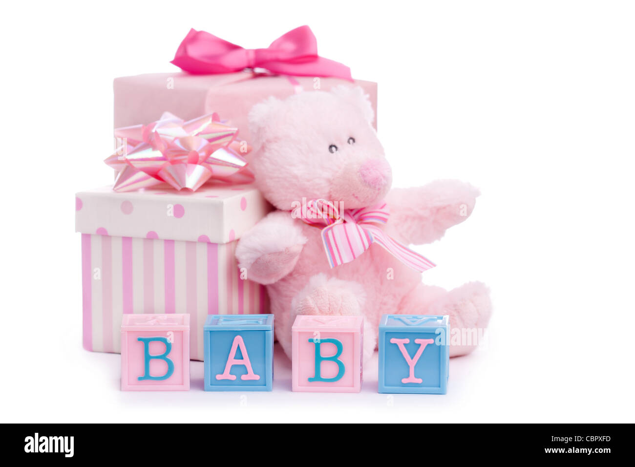 Pastel pink baby girl Cut Out Stock Images & Pictures - Alamy