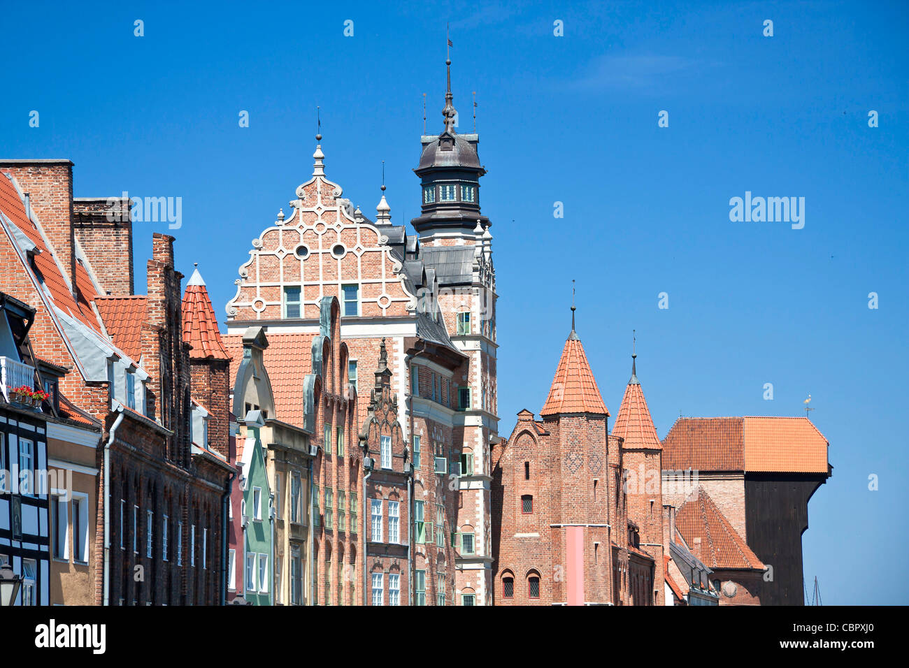 Port city at Baltic sea - Gdansk. Monuments in old town Stock Photo - Alamy