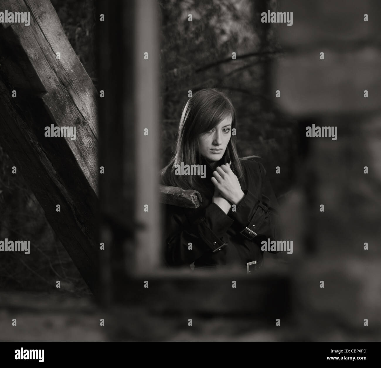 Old window view Stock Photo - Alamy