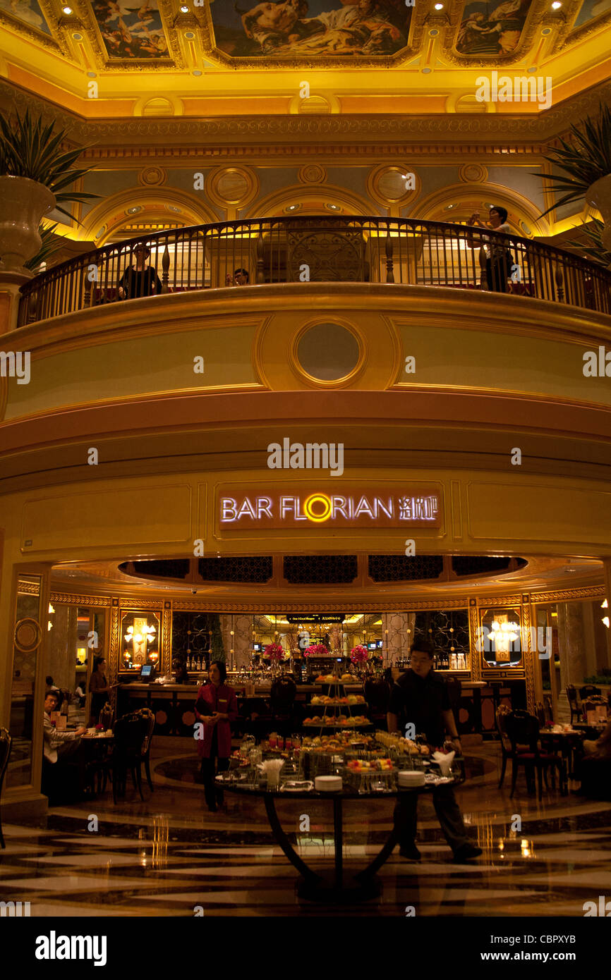Bar Florian Cafe in the Venetian Casino and Hotel Cotai Complex, Strip ...