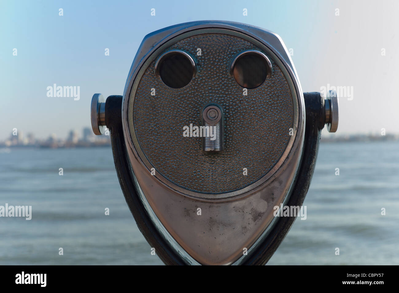 Coin operated binoculars Stock Photo - Alamy
