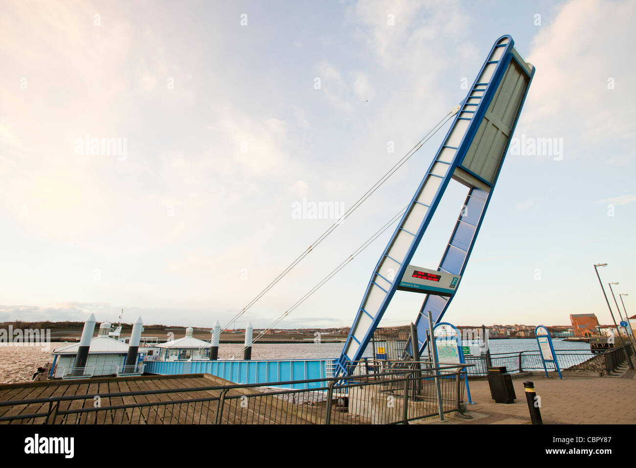 The passenger ferry across the River Tyne from South Shields to ...