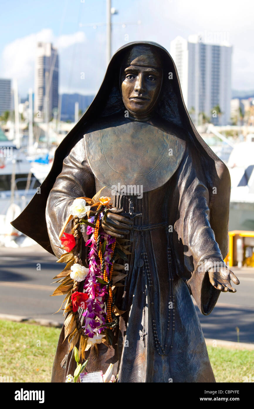 Mothar Marianne Cope, Ala Moana Beach Park, Waikiki, Honolulu, Oahu ...