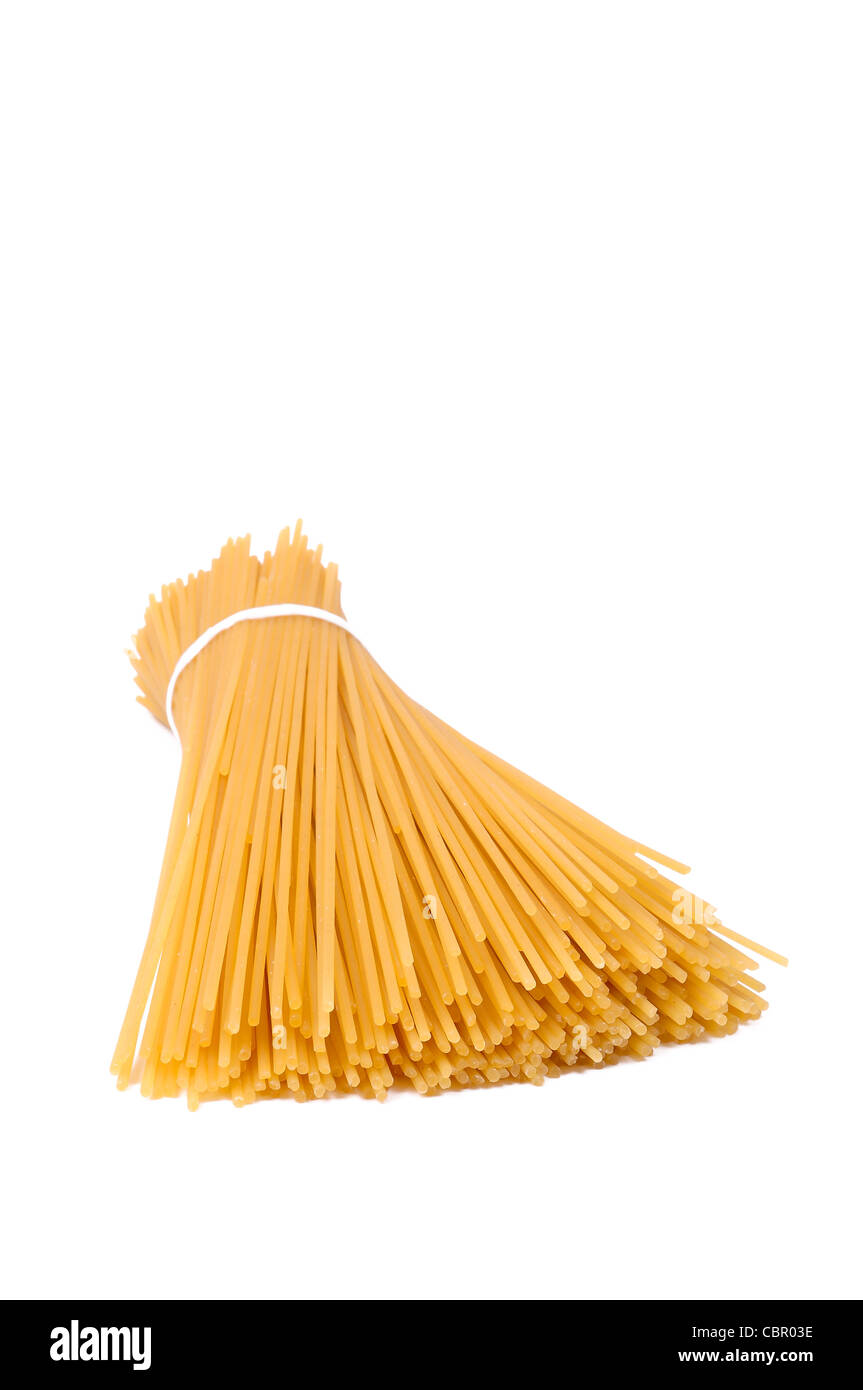 lying spaghetti pasta, isolated Stock Photo - Alamy