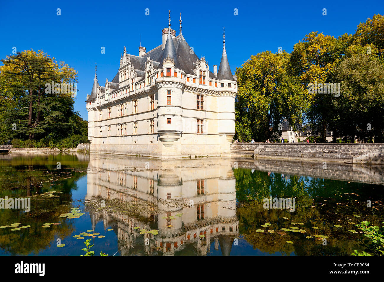 Loire Valley, Azay le Rideau Castle Stock Photo - Alamy