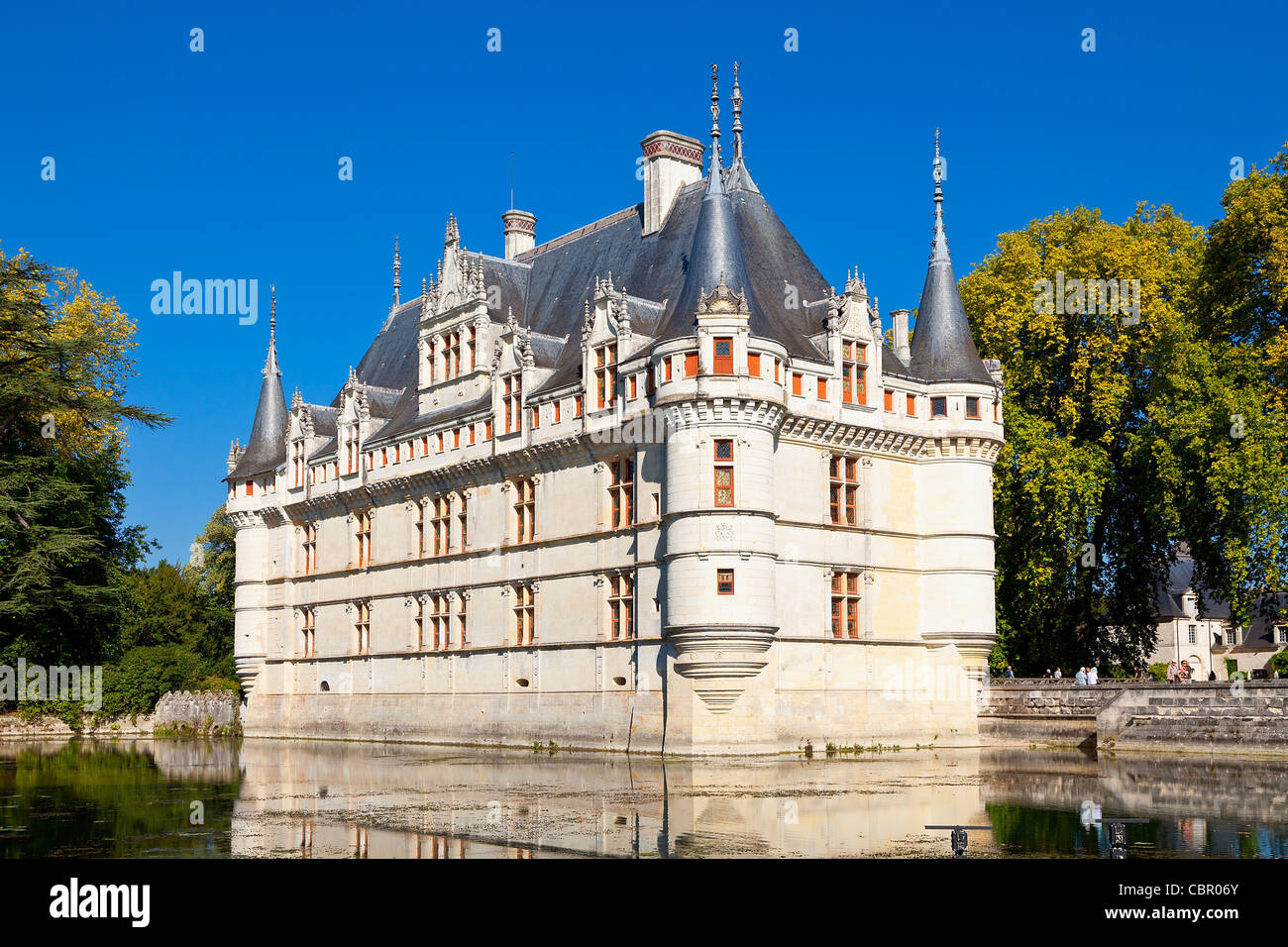 Loire Valley, Azay le Rideau Castle Stock Photo - Alamy