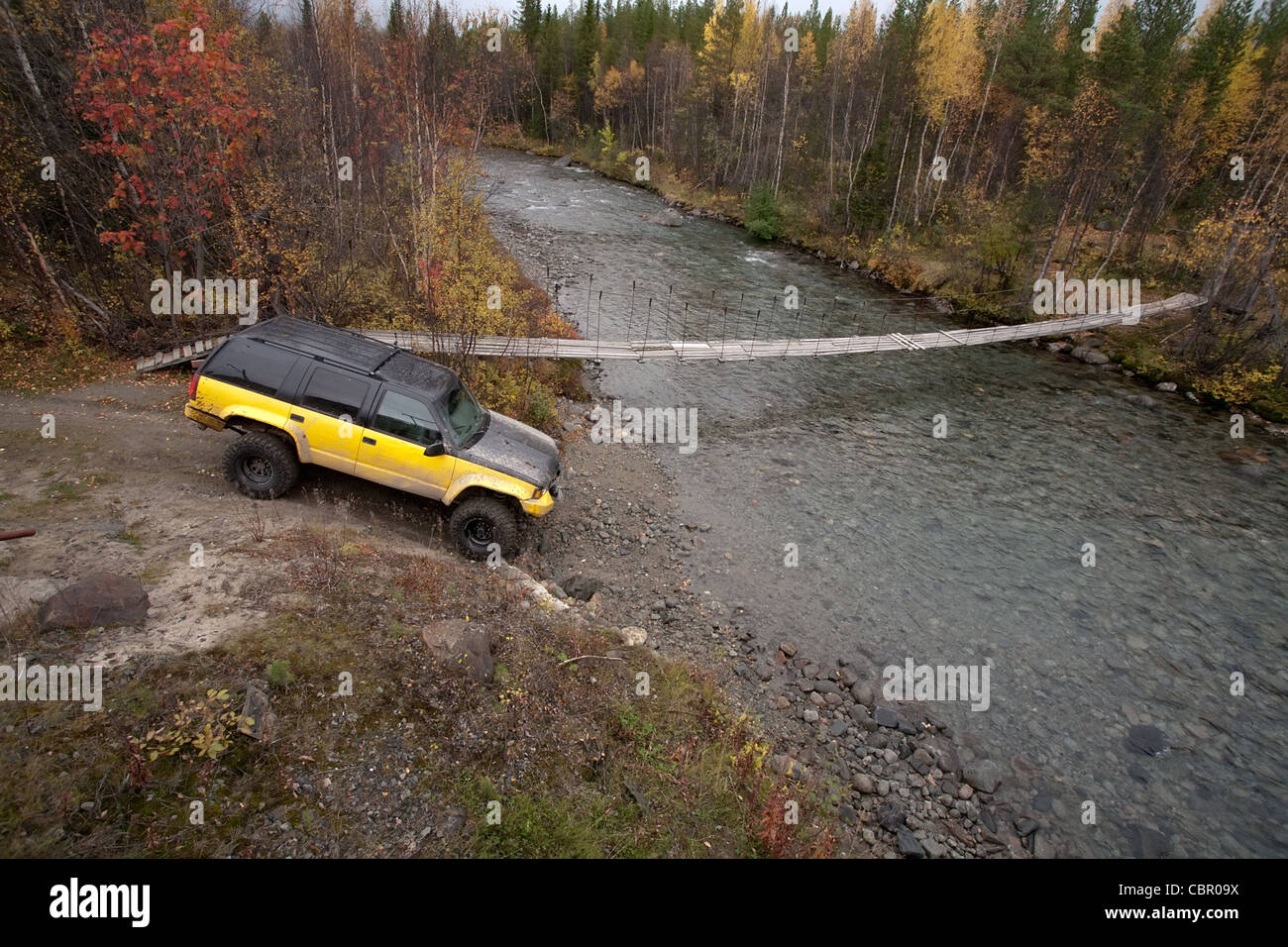 Four wheel river crossing hi-res stock photography and images - Alamy