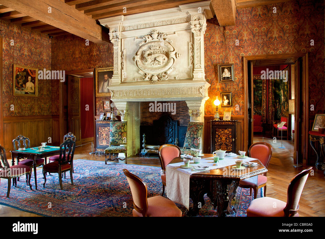 Château d’azay le rideau interior hi-res stock photography and images ...