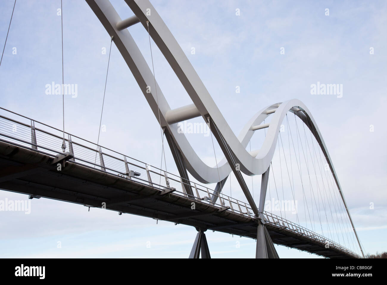 Infinity Bridge at Stockton on Tees near Middlesbrough, a new ...