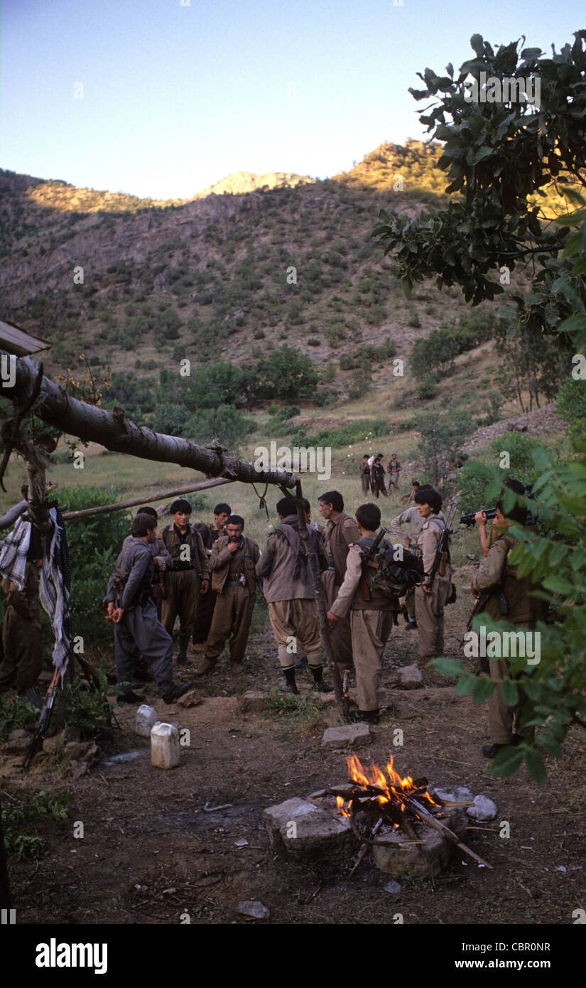 PKK Kurdistan Workers Party guerrillas in Shiranish area, Zakho Iraqi ...