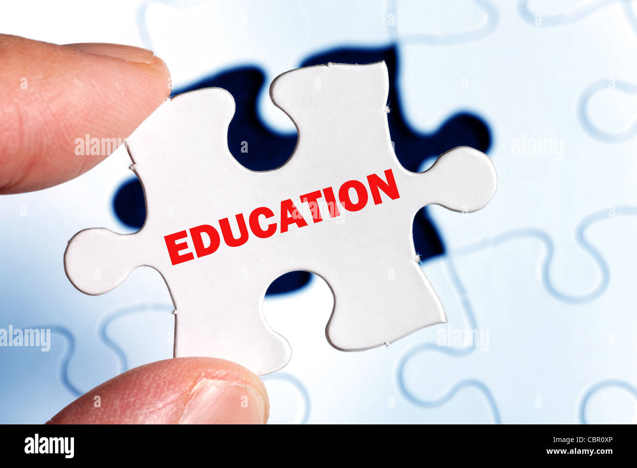 Puzzle, concept of Education Solution Stock Photo - Alamy